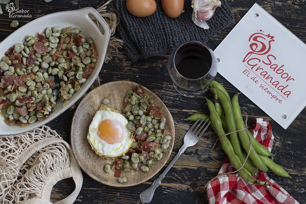 Habas con jamón - Sabor Granada